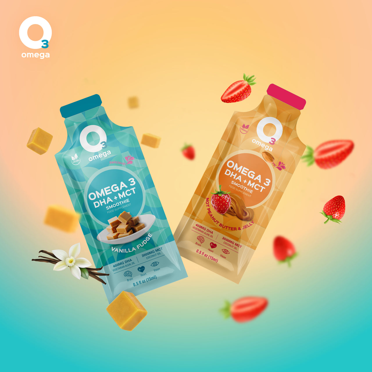 O3 Smoothies | All-Natural VEGAN DHA Omega-3 in Flavors You'll Love