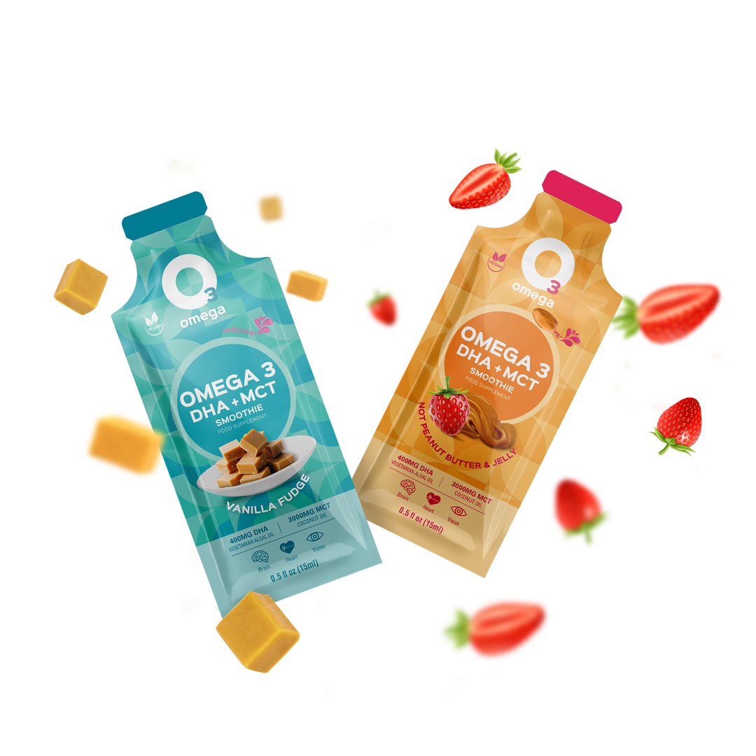 O3Omega Smoothies | VEGAN Omega 3 DHA + MCT Oil in Flavors You'll Love