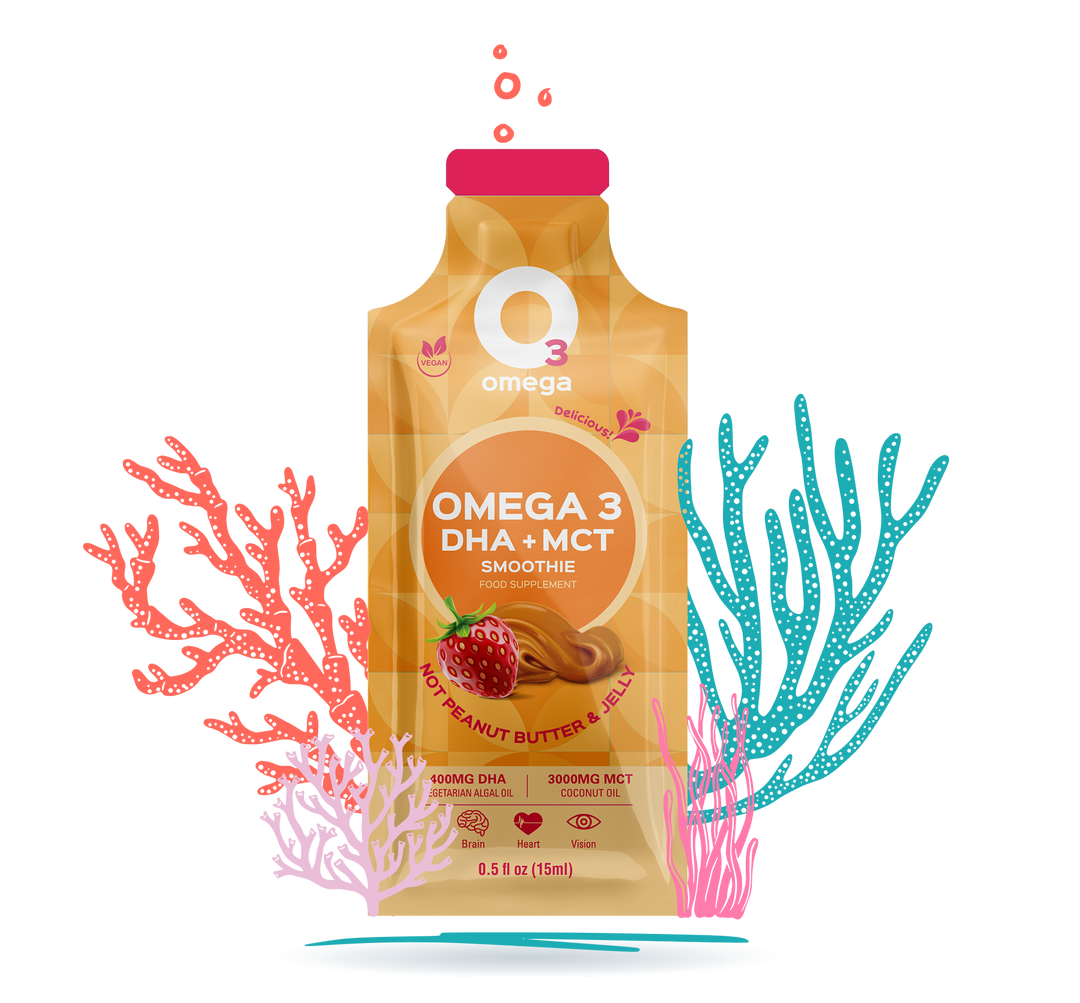 O3Omega Smoothies | VEGAN Omega 3 DHA + MCT Oil in Flavors You'll Love